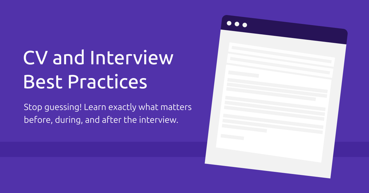 CV and Interview Best Practices | SkillMine.io